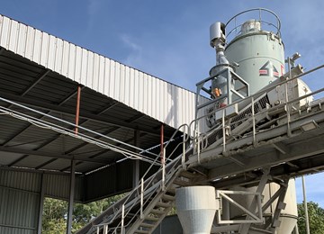 Update of the control panel of a concrete batching plant